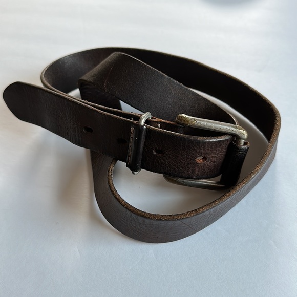 Vintage | Accessories | Vintage Leather And Solid Brass Backwards ...